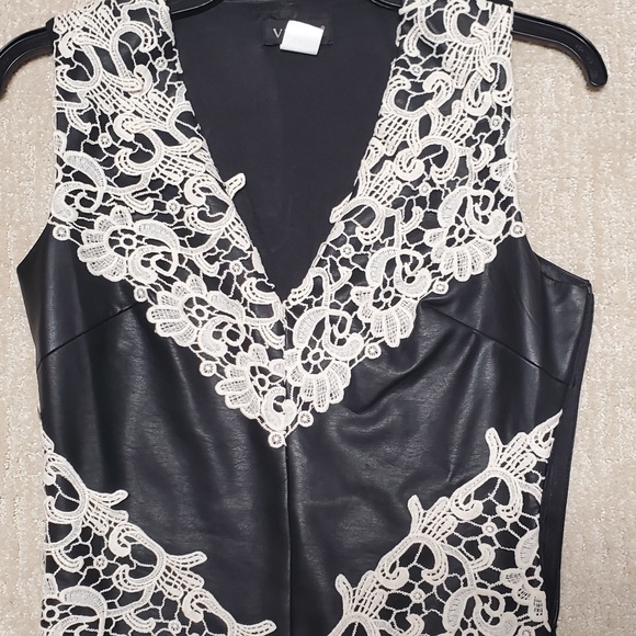 VENUS | Tops | Venus Faux Leather Tank Top | Poshmark